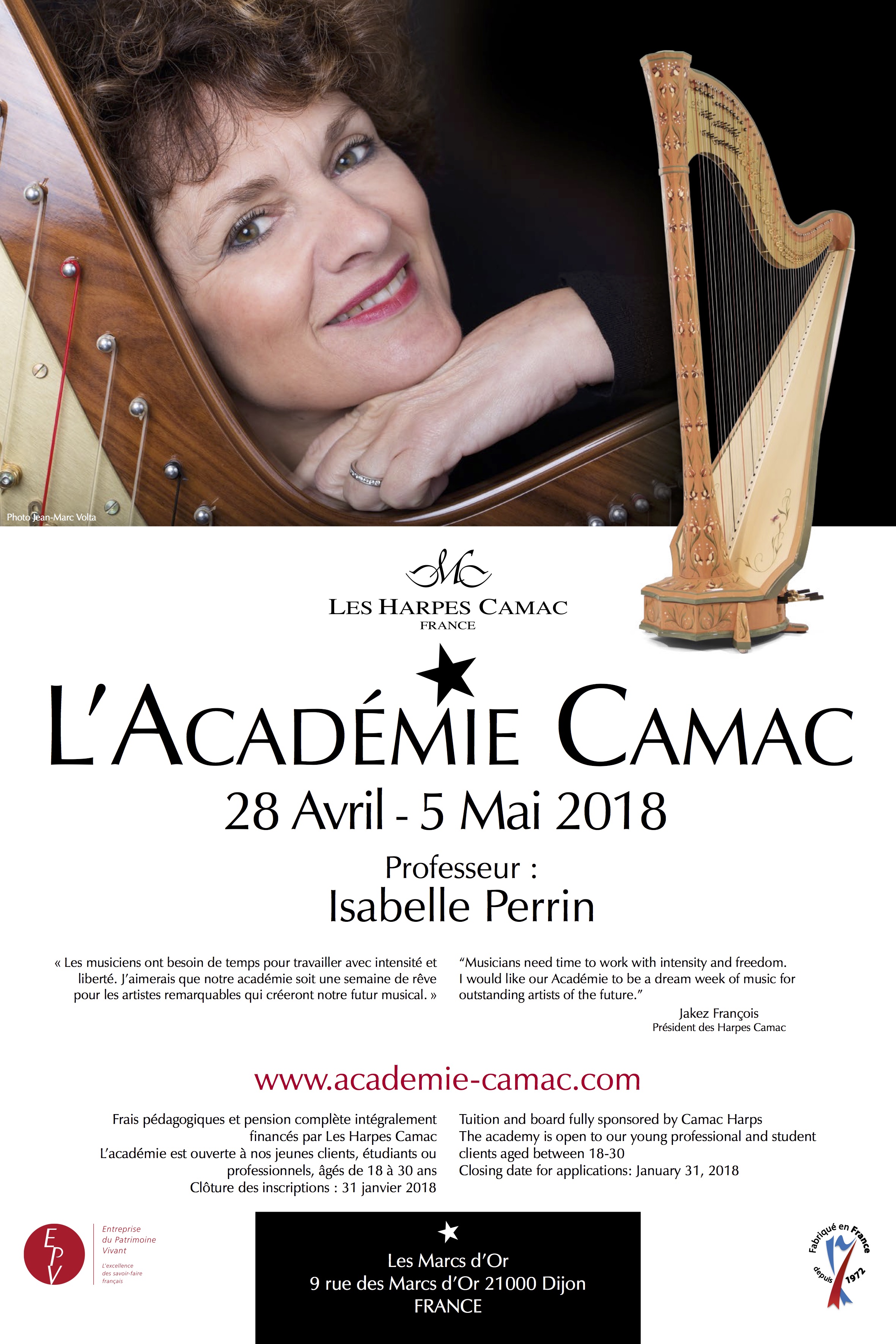Académie Camac 2018 - Camac Harps