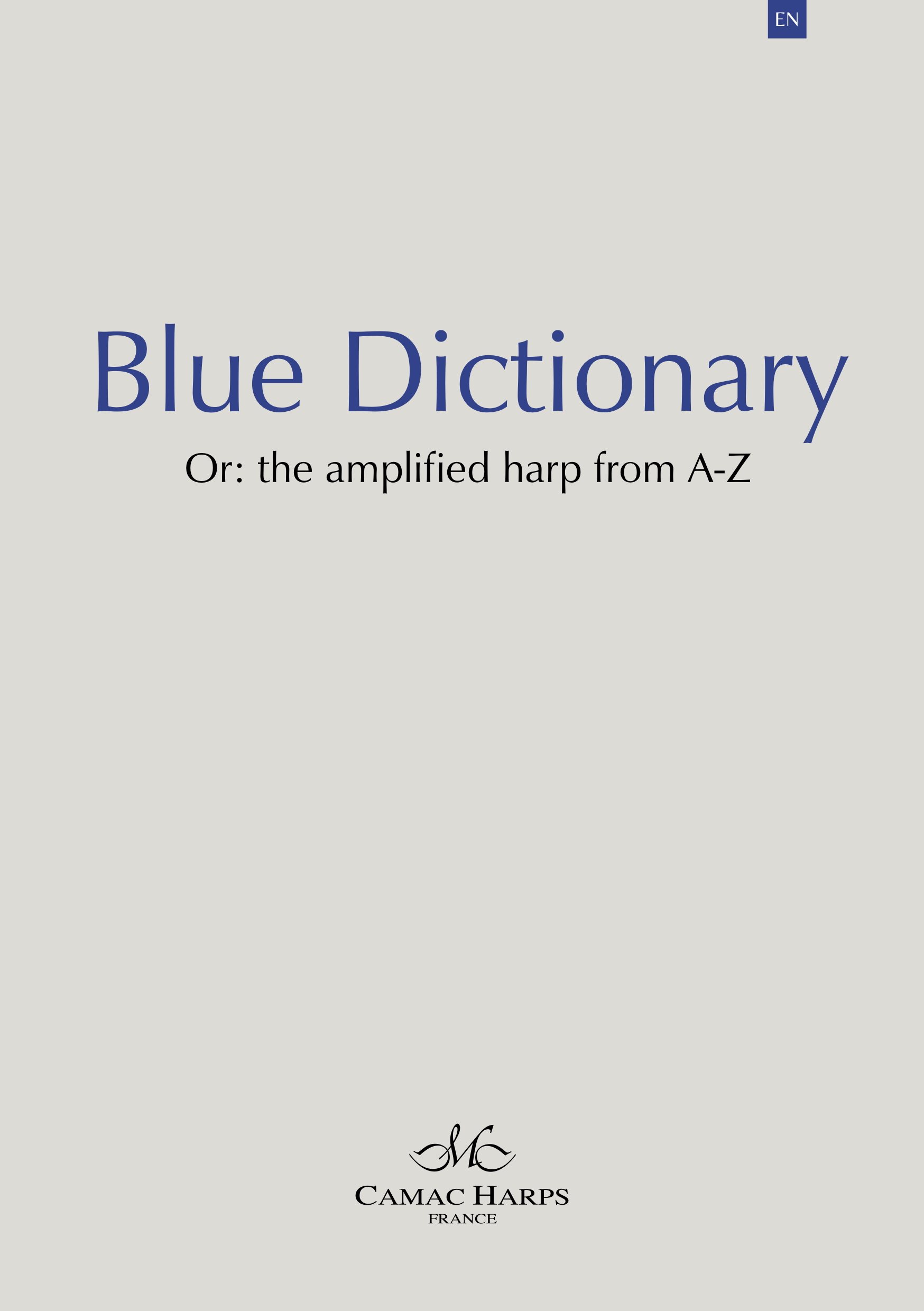 "Blue Dictionary" now online - Camac Harps