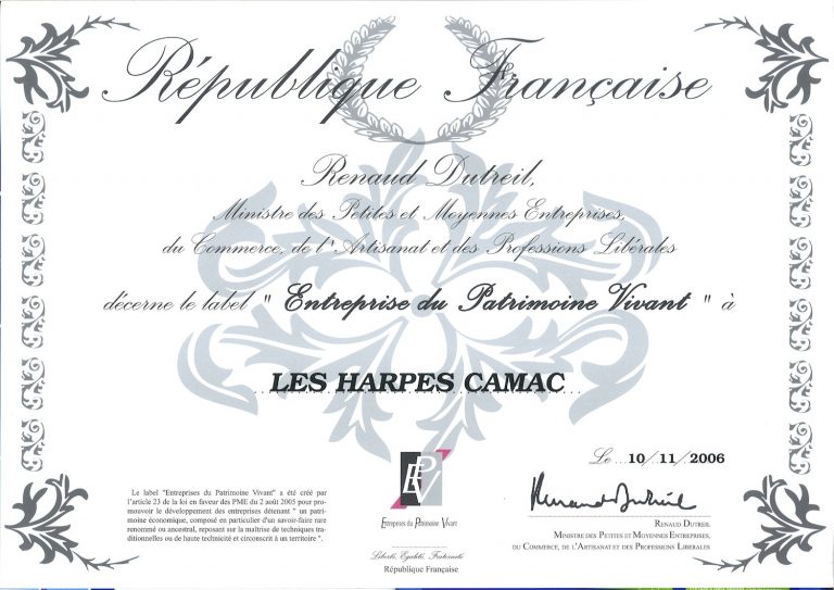 A history of Camac Harps, France | Camac Harps website