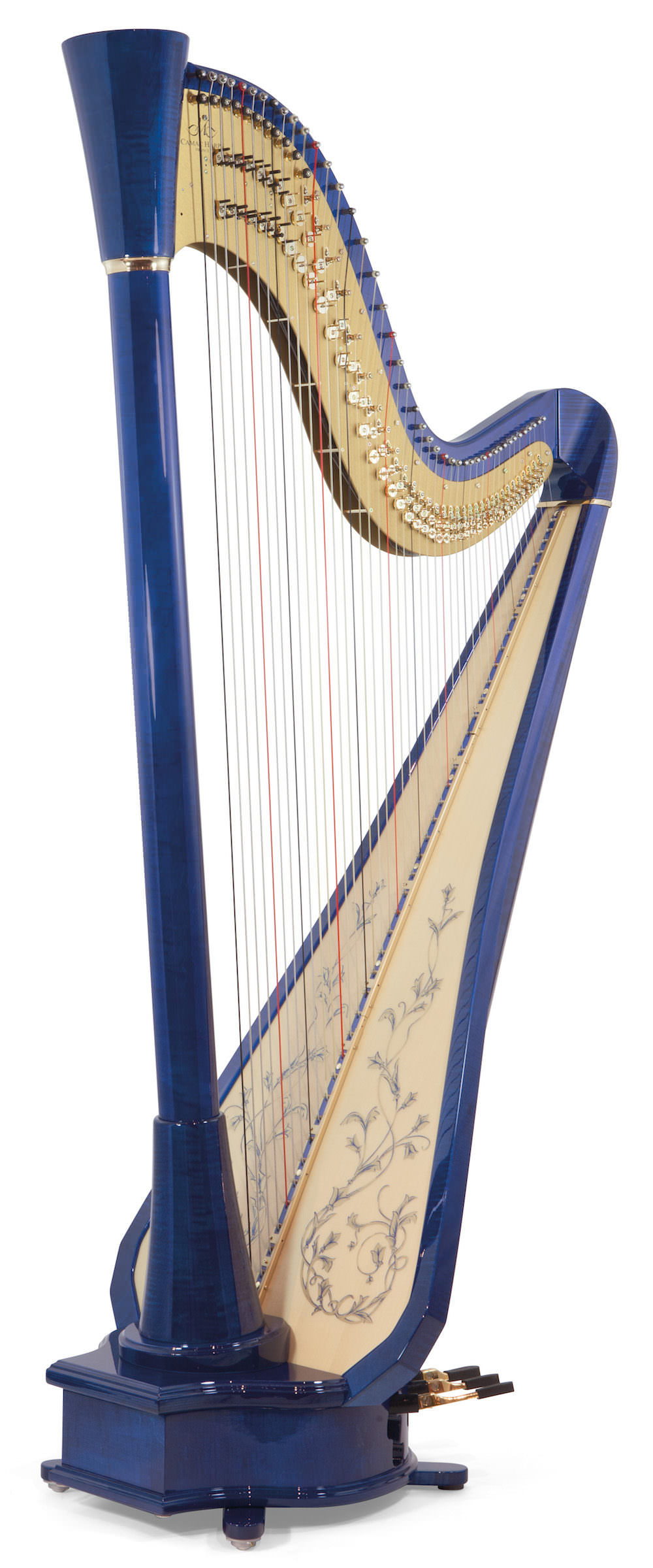 Little Big Blue | Harpe à pédales électrique | Les Harpes Camac